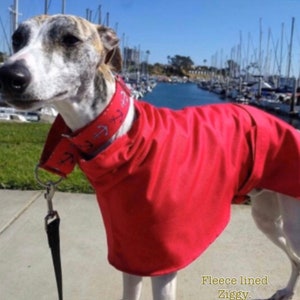 Greyhound / Whippet /sighthound and Italian Greyhound Fleece Lined ...