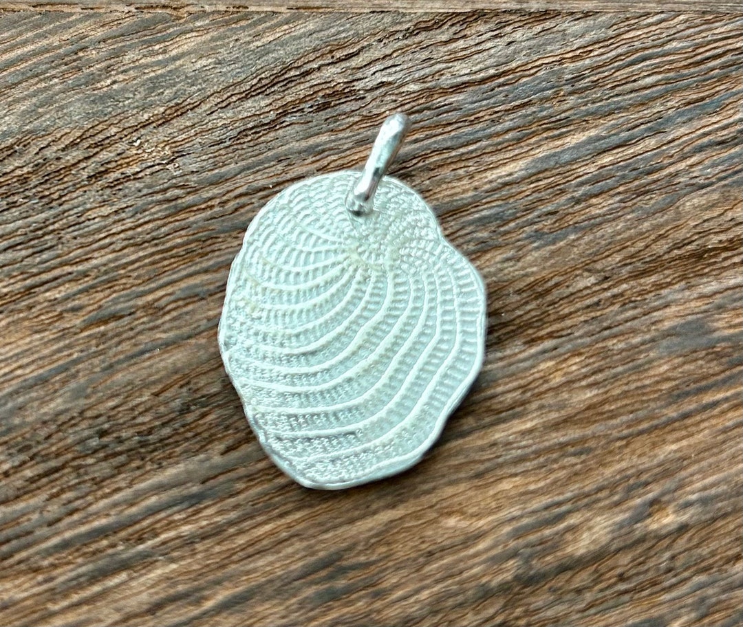 Handcrafted Recycled Fine Silver Sea Shell Pendant - Etsy