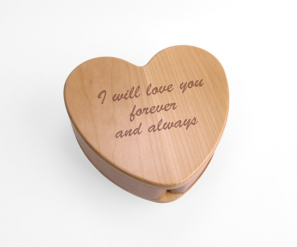 Heart Shaped Wood Keepsake Box Jewelry Box Treasure Box | Etsy