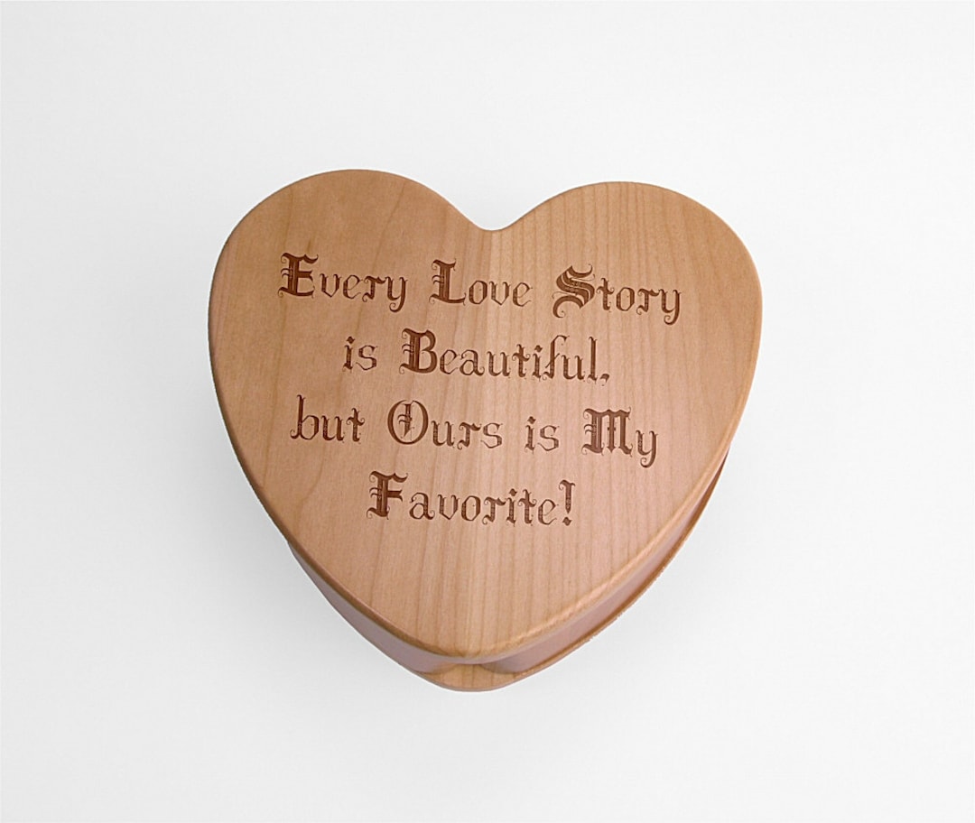 Heart Shaped Wood Keepsake Box, Jewelry Box, Treasure Box, Personalized ...