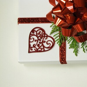 Red Heart Decorations Translucent Red "stained Glass" Acrylic Hearts ...