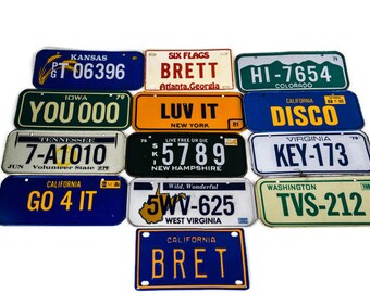 Mini license plate | Etsy