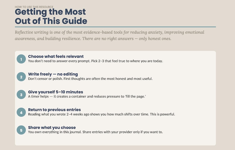 Self-reflection & Journaling Worksheet – Guided Daily Prompts for ...