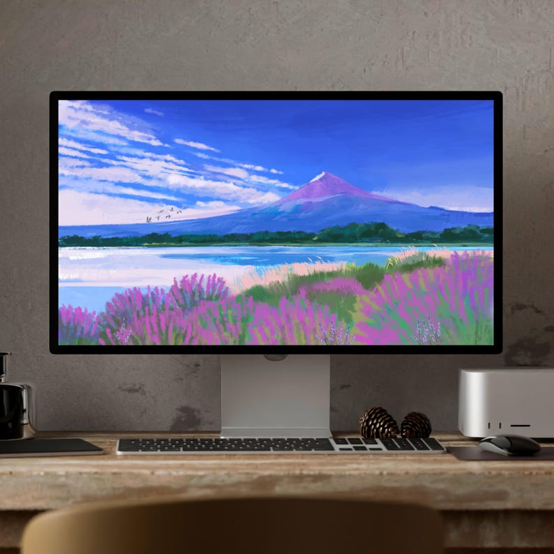 Purple Mountain Majesty Art | 4K Landscape TV Screensaver (digital ...