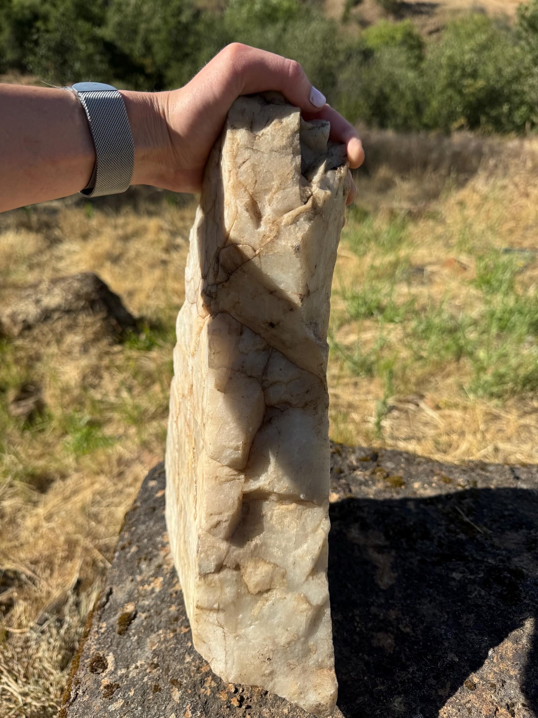 Large Natural Milky Quartz Specimen – Raw White Display Rock, Collector ...