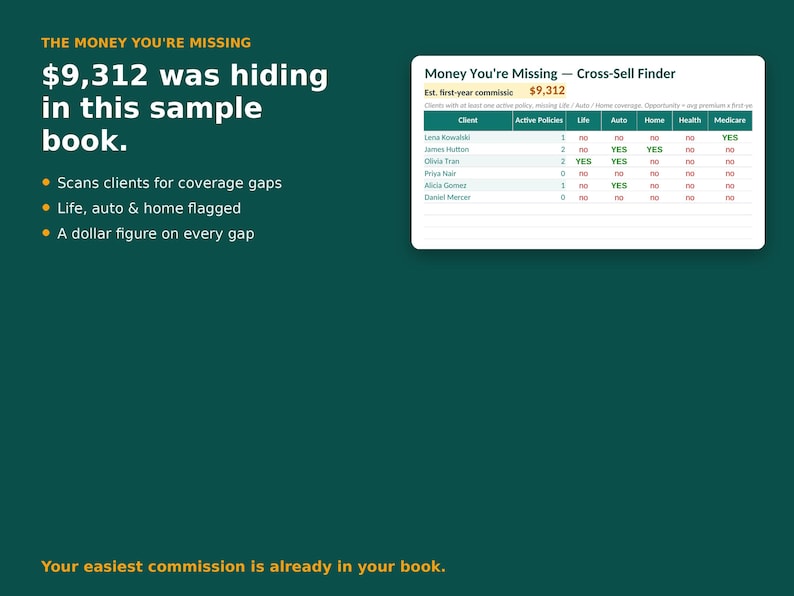 Insurance Agent CRM Excel Template, Client Policy Tracker Spreadsheet ...