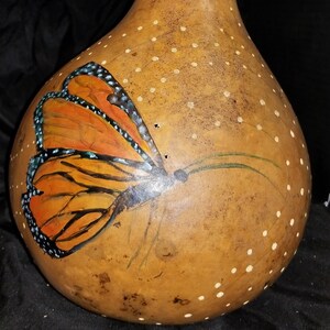 Moth and Monarch Gourd Lantern - Etsy