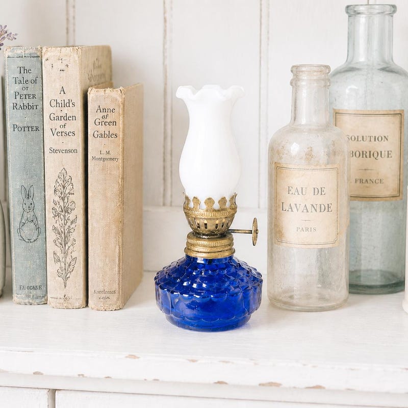 Cobalt Blue Accent Lamp - Etsy
