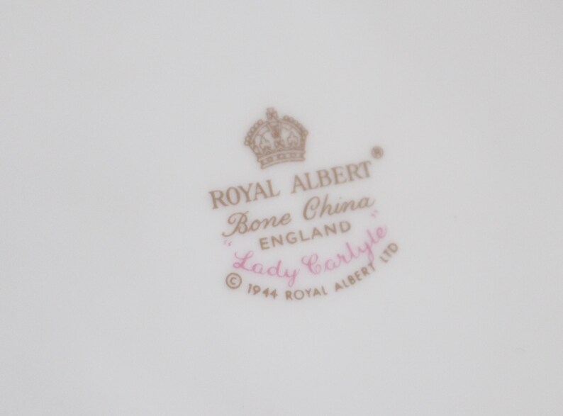 PLATE, Royal Albert Cake Plate: Lady Carlyle Fine Bone China, England ...