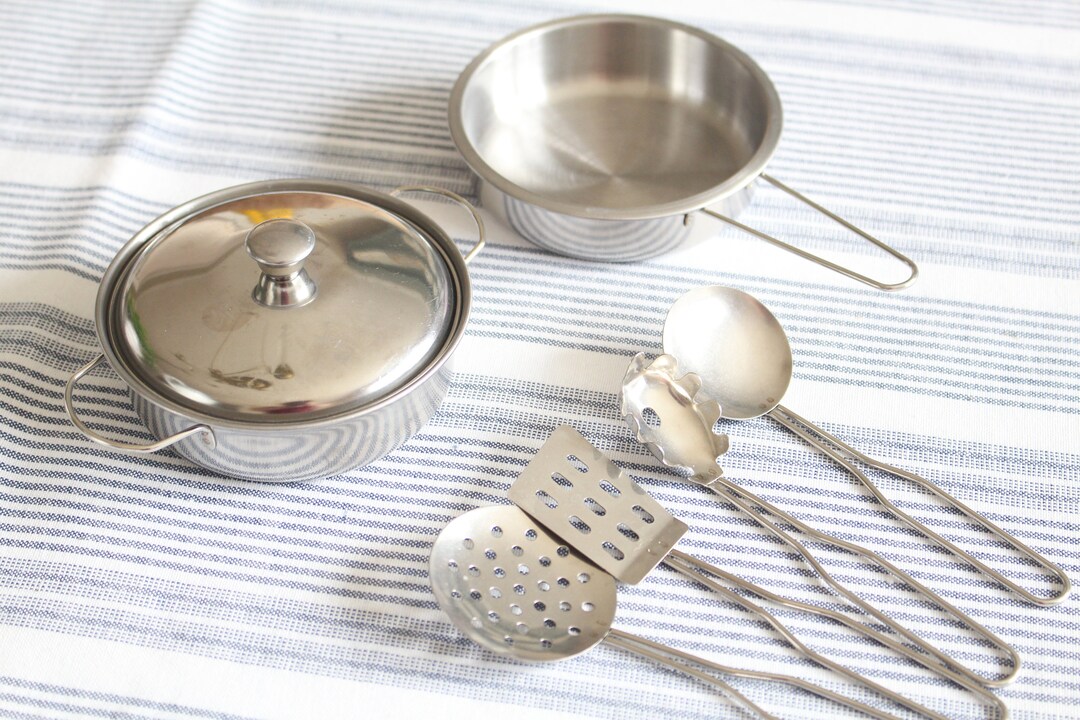 CHILD KITCHEN Pot Set With Utensils, Set of 7, Wolverine Inspired ...