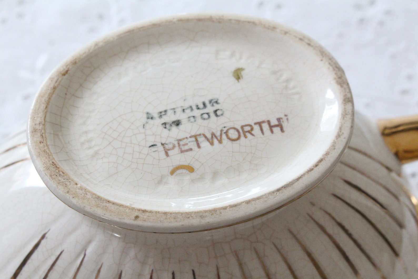 TEAPOT Oval in the Petworth Pattern by Arthur Wood Pottery | Etsy