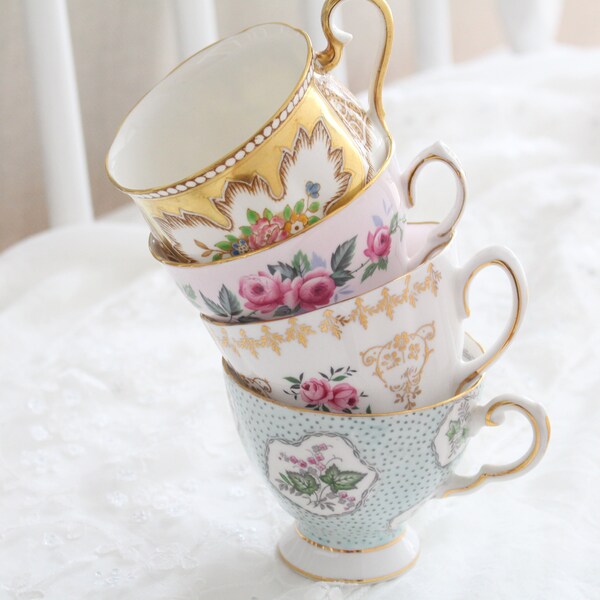 Mismatched Tea Set - Etsy