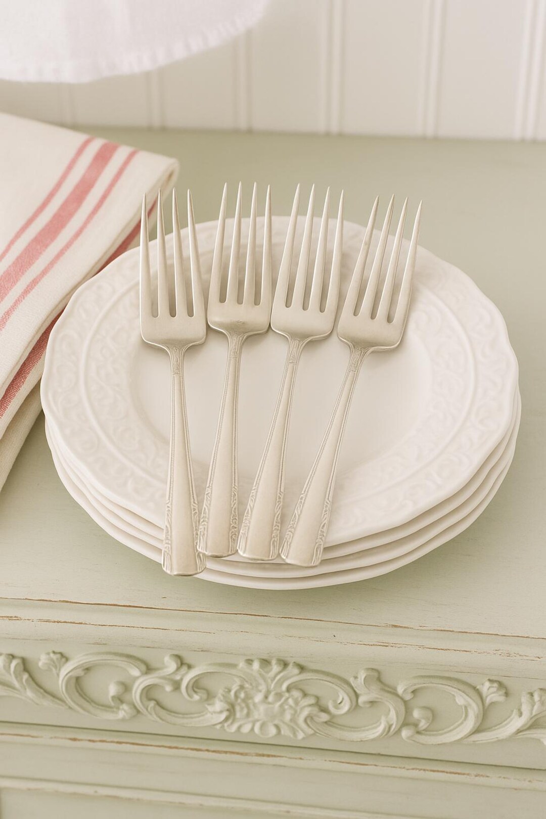 FORKS, Vintage Wallace Plate, Silverplate Forks, Set of 4, Elegant ...