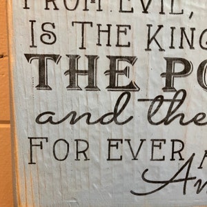 The Lord's Prayer Rustic Wood Sign - Etsy