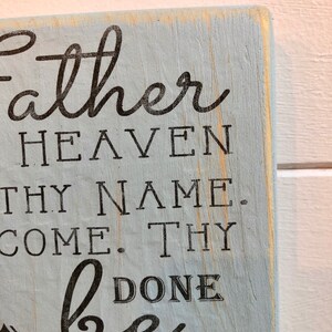 The Lord's Prayer Rustic Wood Sign - Etsy