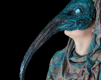 Made to Order: Egyptian Thoth Leather Ibis Mask - Etsy