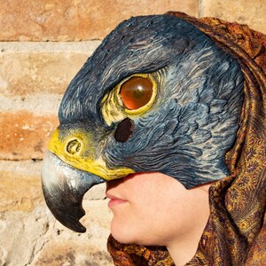 READY TO SHIP - Hawk Mask Fantasy Larp Pagan Costume Wicca Renaissance ...