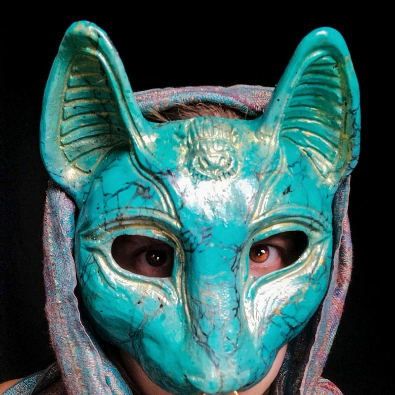 Bastet Mask - Etsy UK