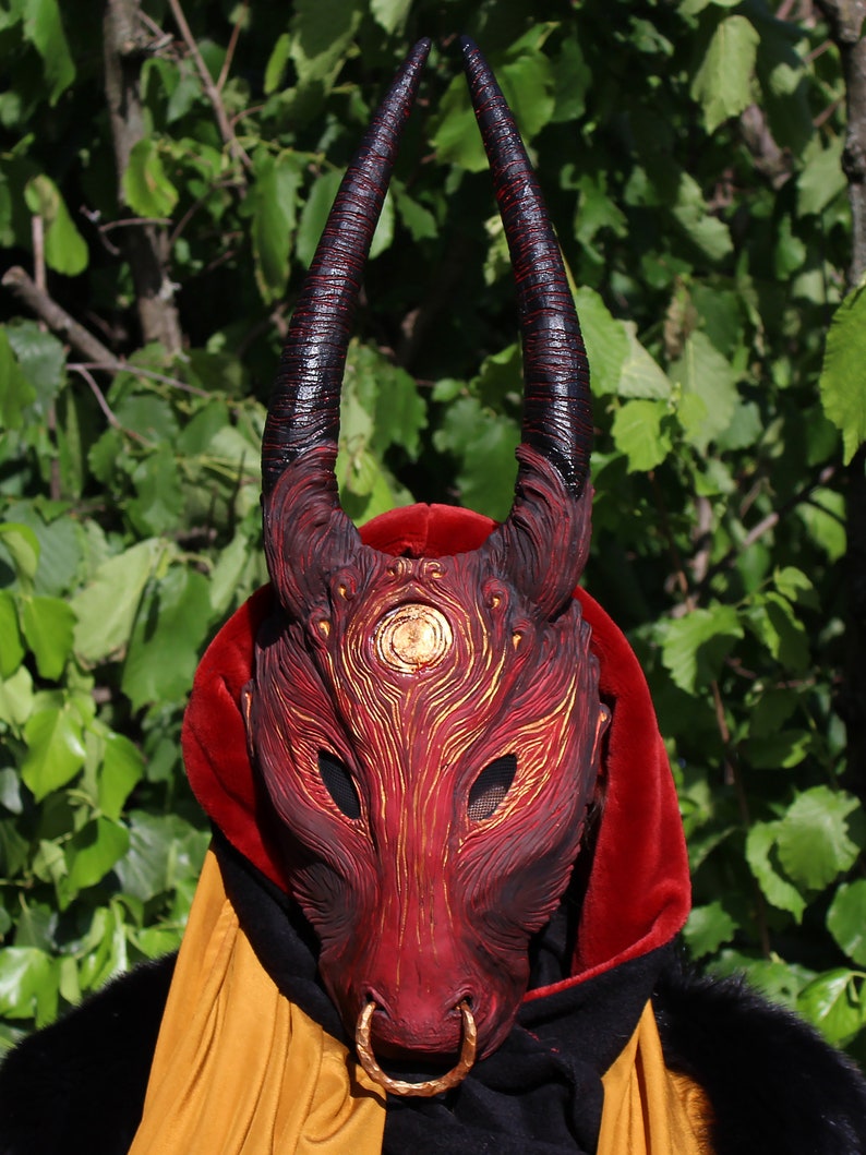 MADE TO ORDER Resin Minotaur Mask Fantasy Larp Cosplay Demon - Etsy