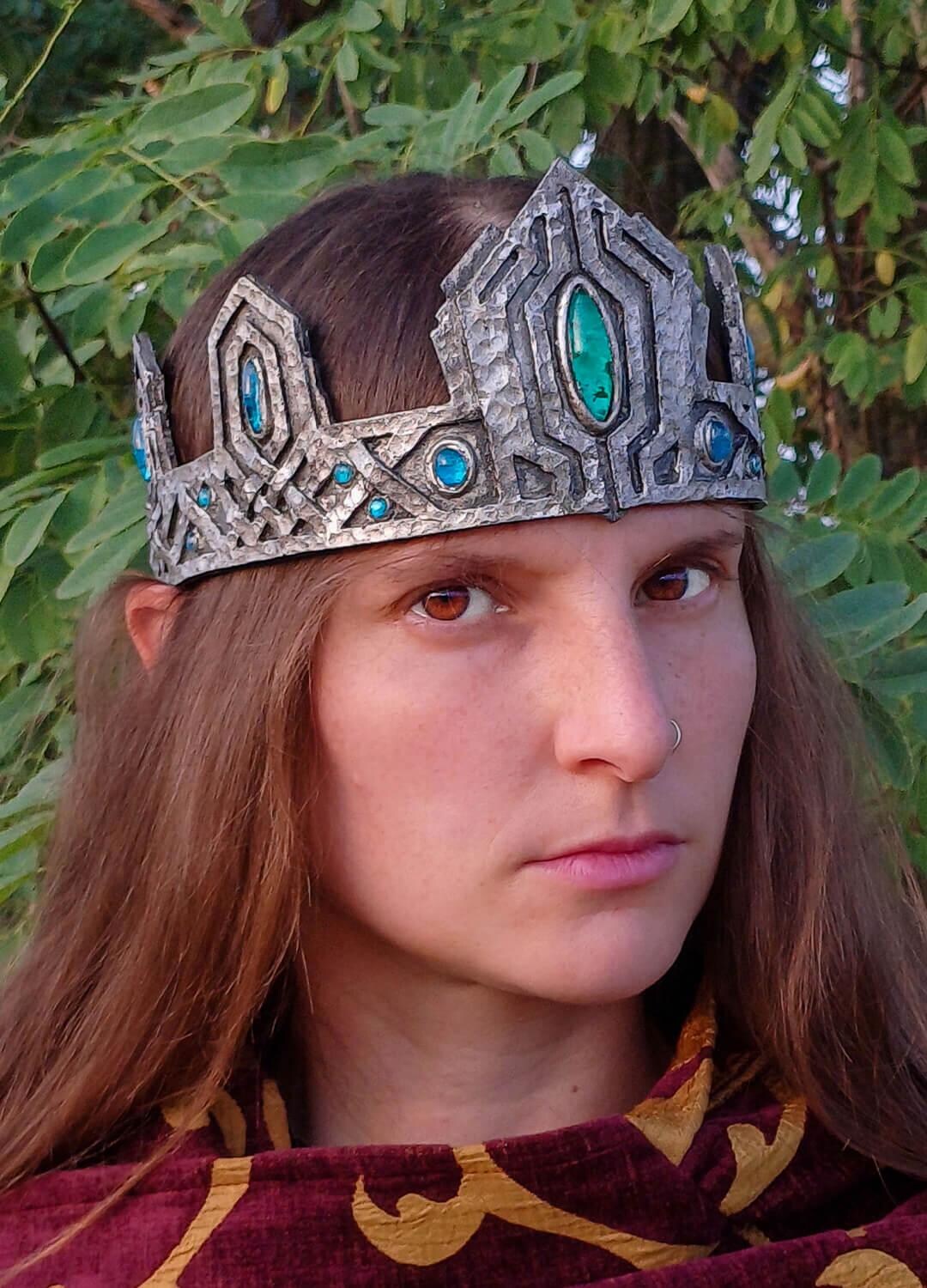 Custom Dwarven Crown – Fantasy LARP Cosplay Headpiece, Medieval ...