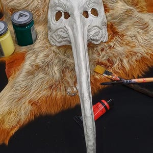 READY TO SHIP - Thoth Blank Mask - Diy Egyptian God Cosplay Pagan Larp ...