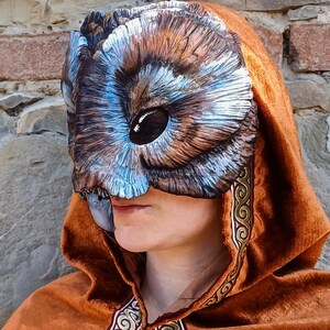 MADE TO ORDER Detachable Barn Owl Mask - Versatile Resin Cosplay Larp ...