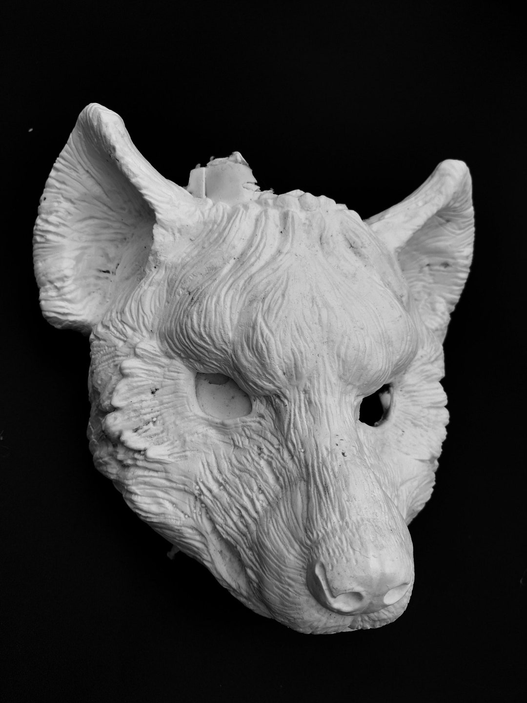 READY TO SHIP Blank Hyena Mask Diy Carnival Halloween Larp Cosplay ...