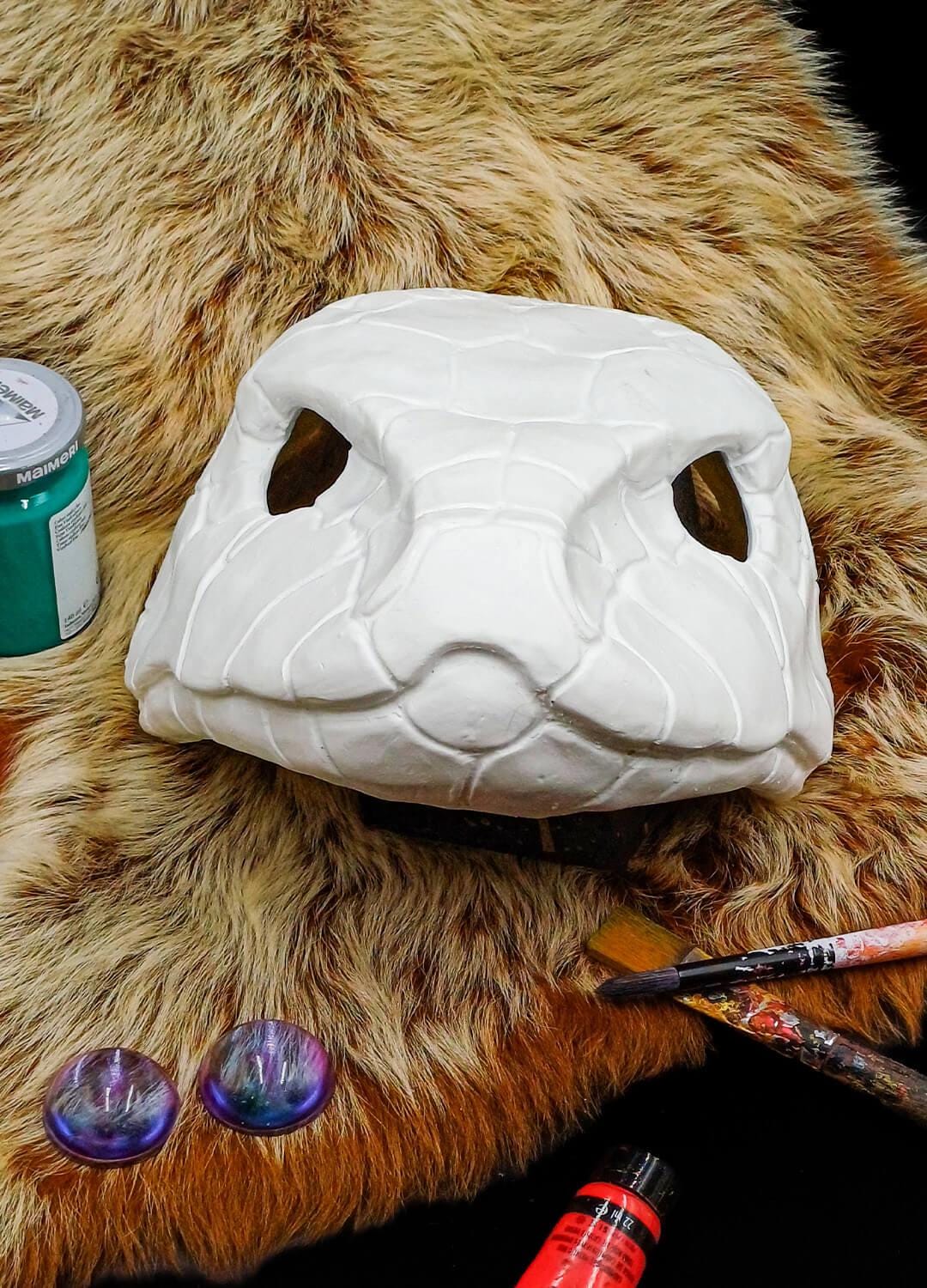 READY TO SHIP- Blank Rainbow Serpent Mask Diy Carnival Halloween Larp ...