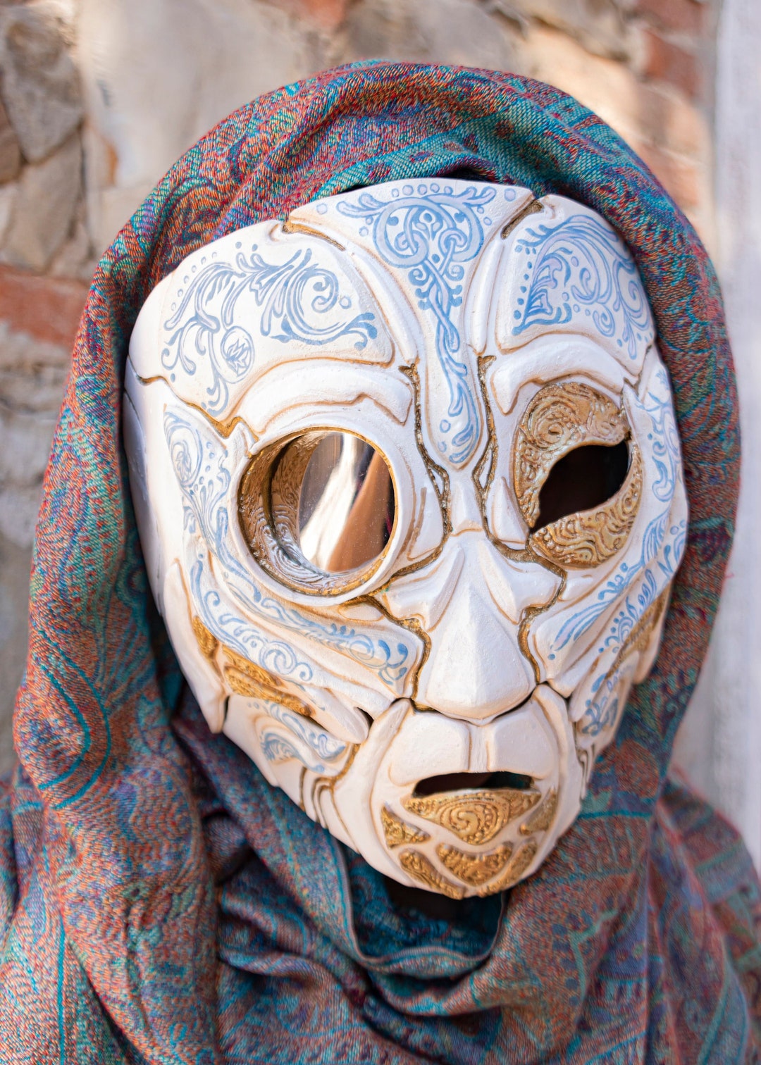 MADE TO ORDER Cyborg Robot Mask Monocle Azulejo Resin Cosplay Larp - Etsy