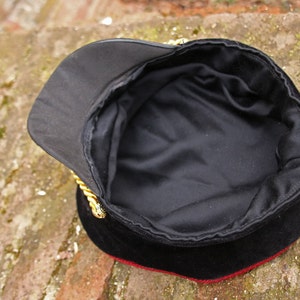 MADE TO ORDER Wh40k Commissar Inspired Hat - Velvet & Faux Leather - Etsy