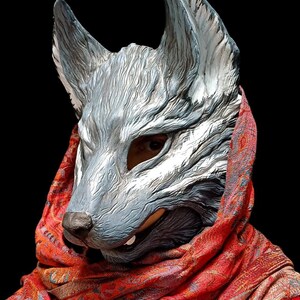 MADE TO ORDER Fenrir Grey Wolf Mask - Articulated Jaw Resin Cosplay ...
