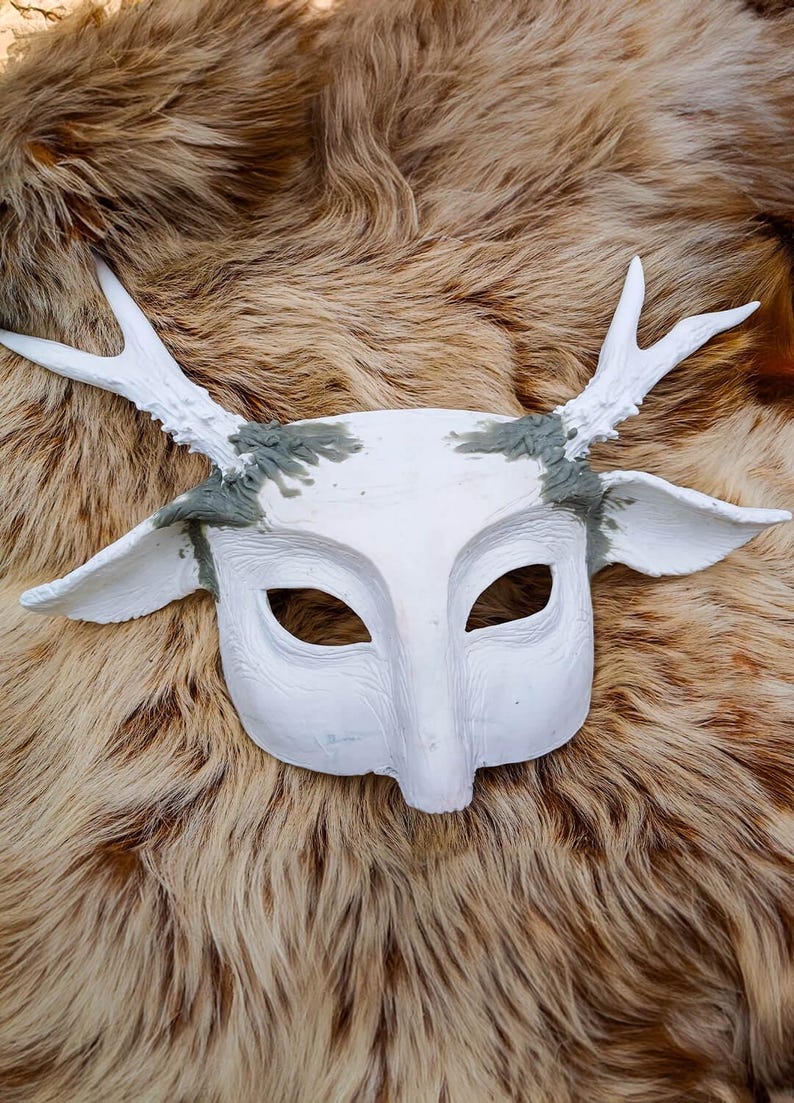 Resin Faun Mask Blank – DIY Cosplay LARP Mask - Etsy