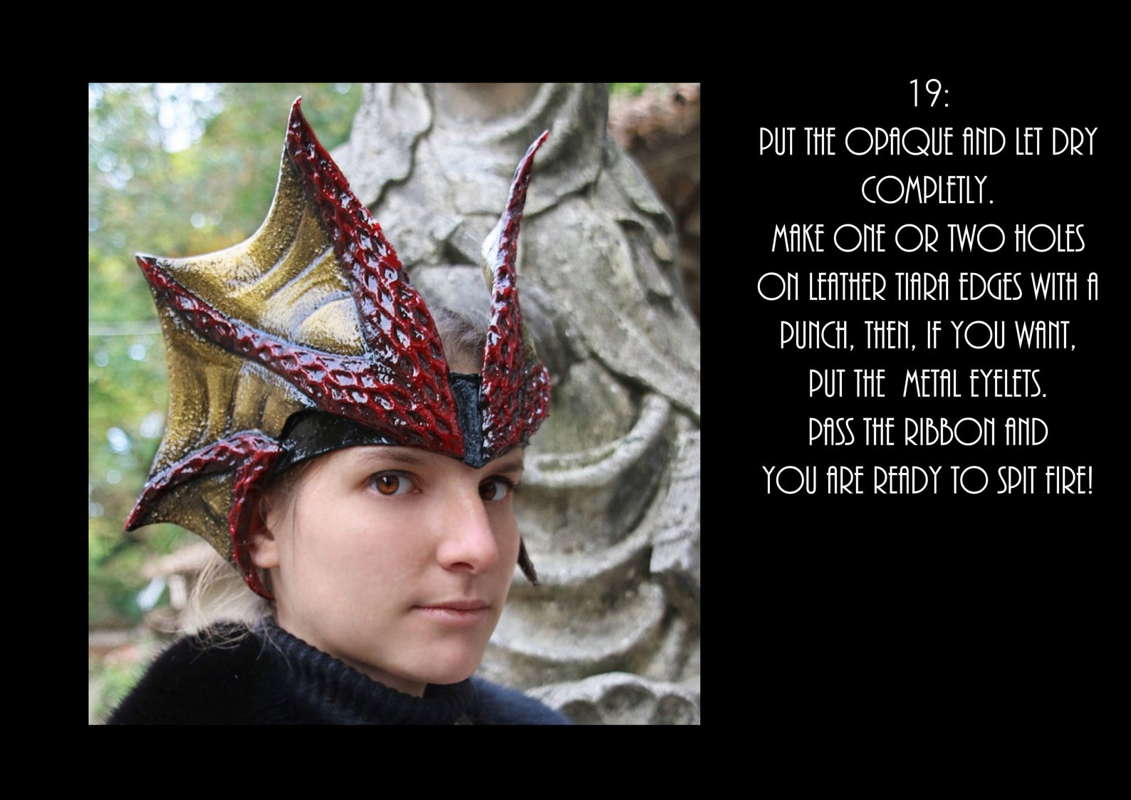 INSTANT DOWNLOAD PDF - Naga Mermaid Dragon Horns Tutorial Pattern ...