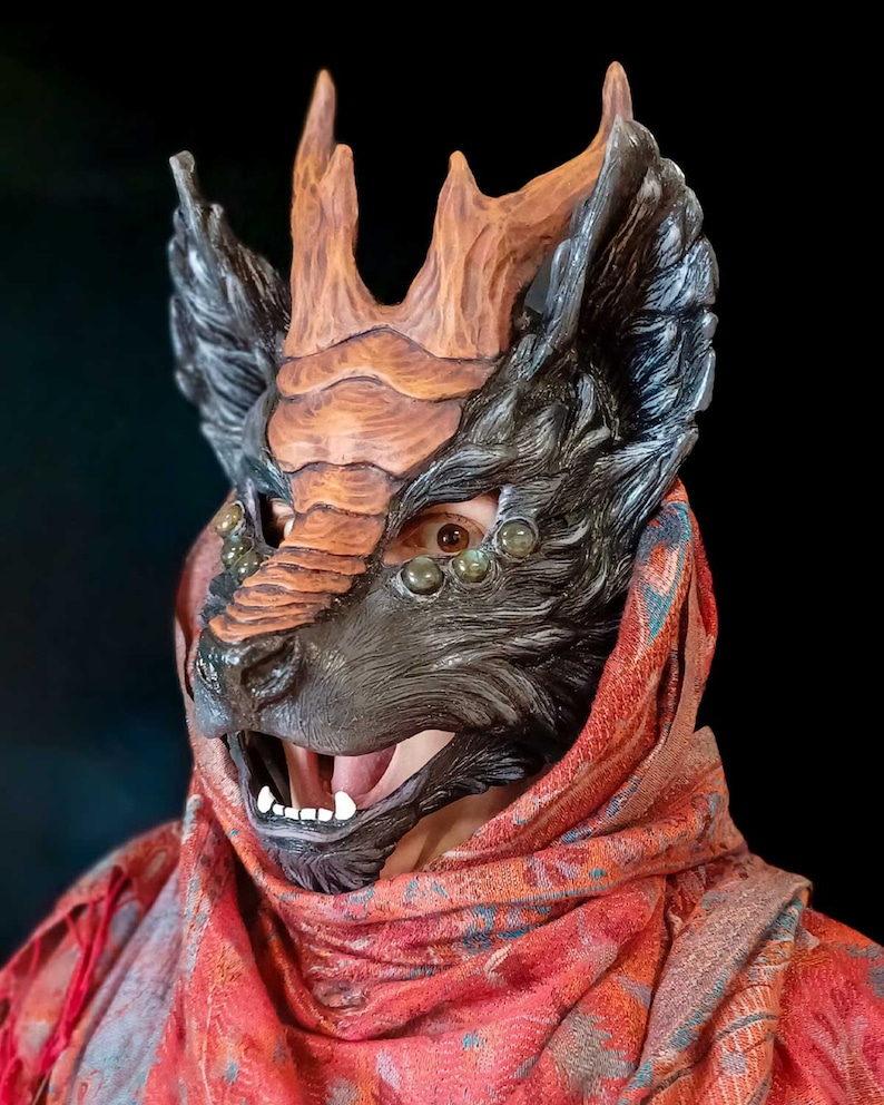 MADE TO ORDER Qilin Mask - Chinese Dragon Horse Resin Cosplay Larp - Etsy