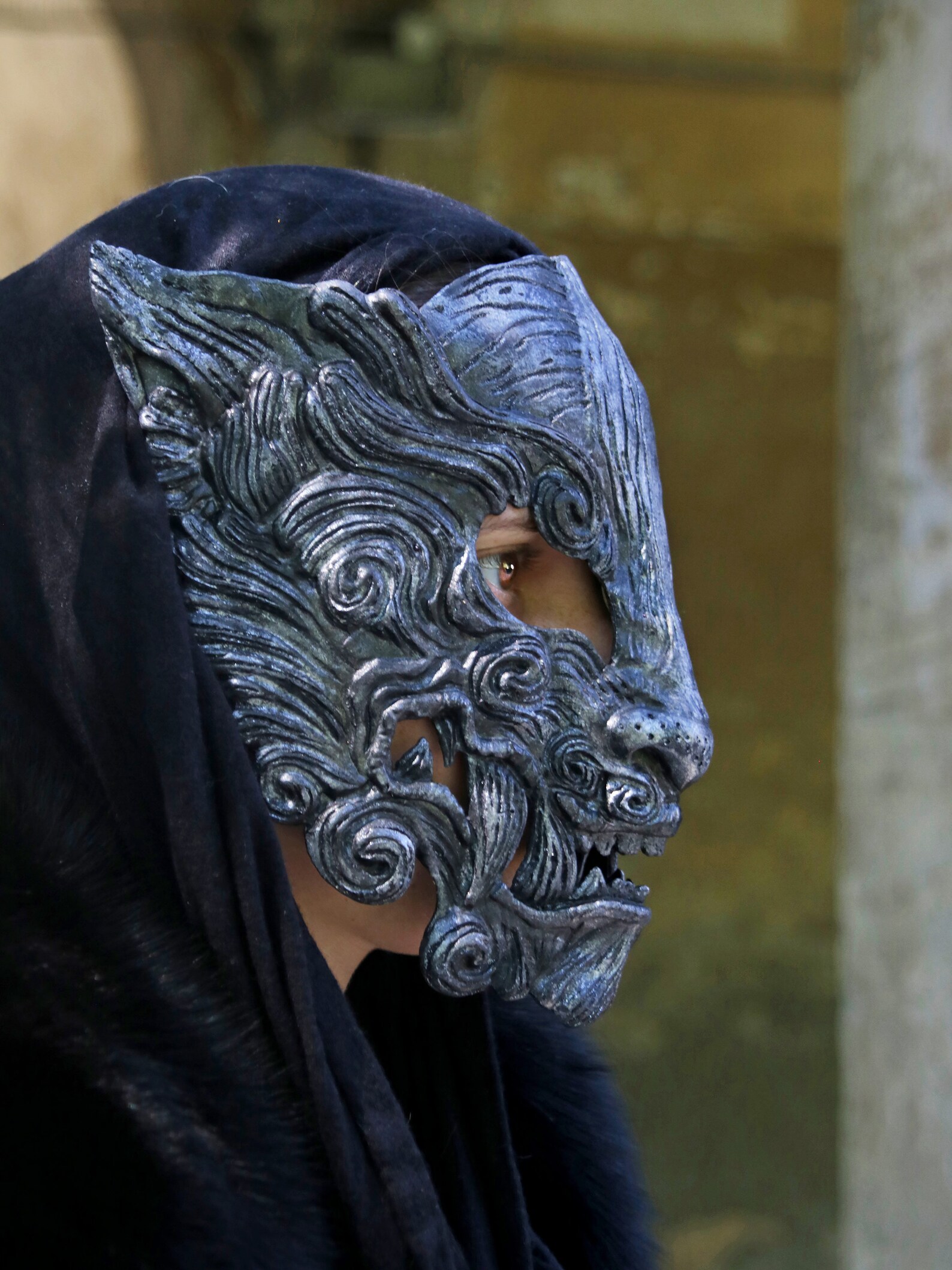 MADE TO ORDER Silver Oni Mask Japanese Demon Ogre Cosplay | Etsy