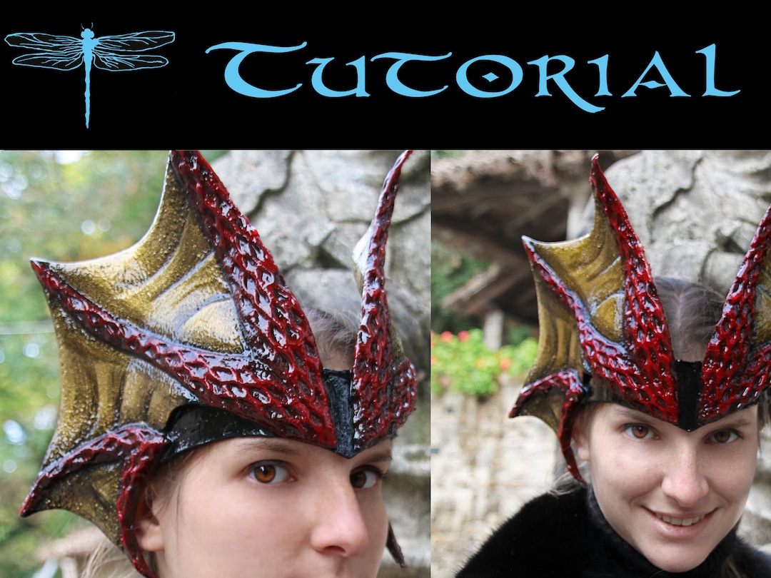 INSTANT DOWNLOAD PDF - Naga Mermaid Dragon Horns Tutorial Pattern ...