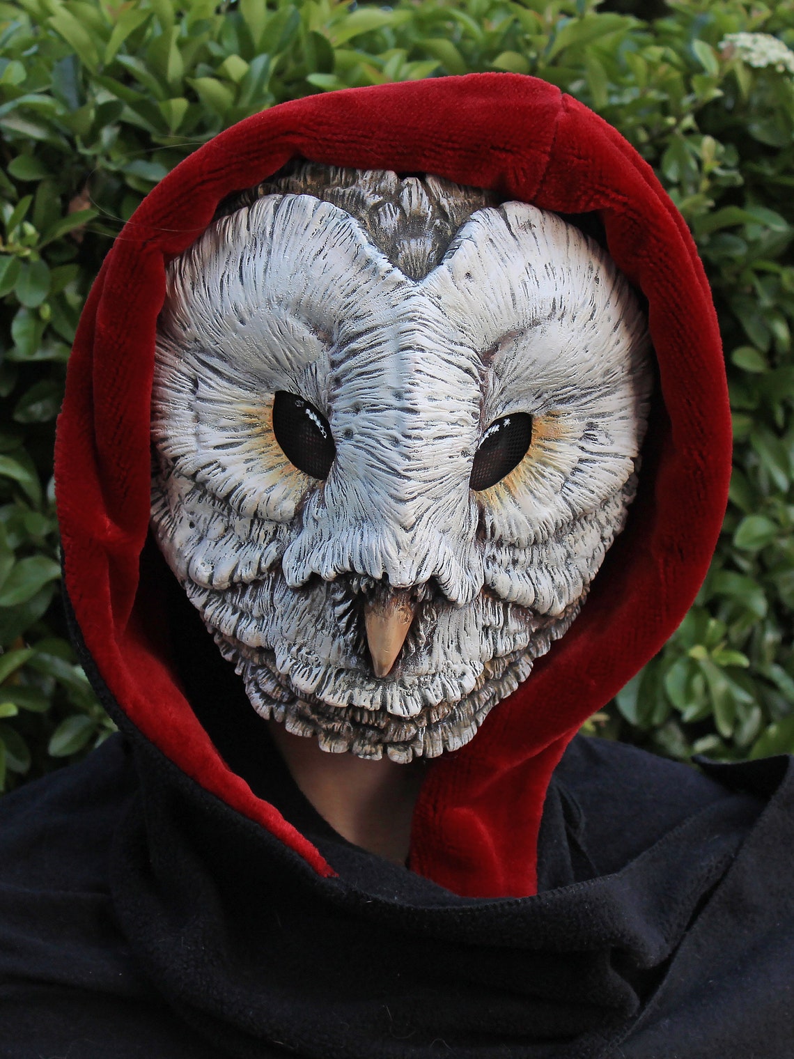 MADE TO ORDER Barn Owl Mask in Resin Fantasy Larp Pagan - Etsy