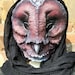 READY TO SHIP Dark Barn Owl Mask in Resin Fantasy Larp Pagan Costume ...