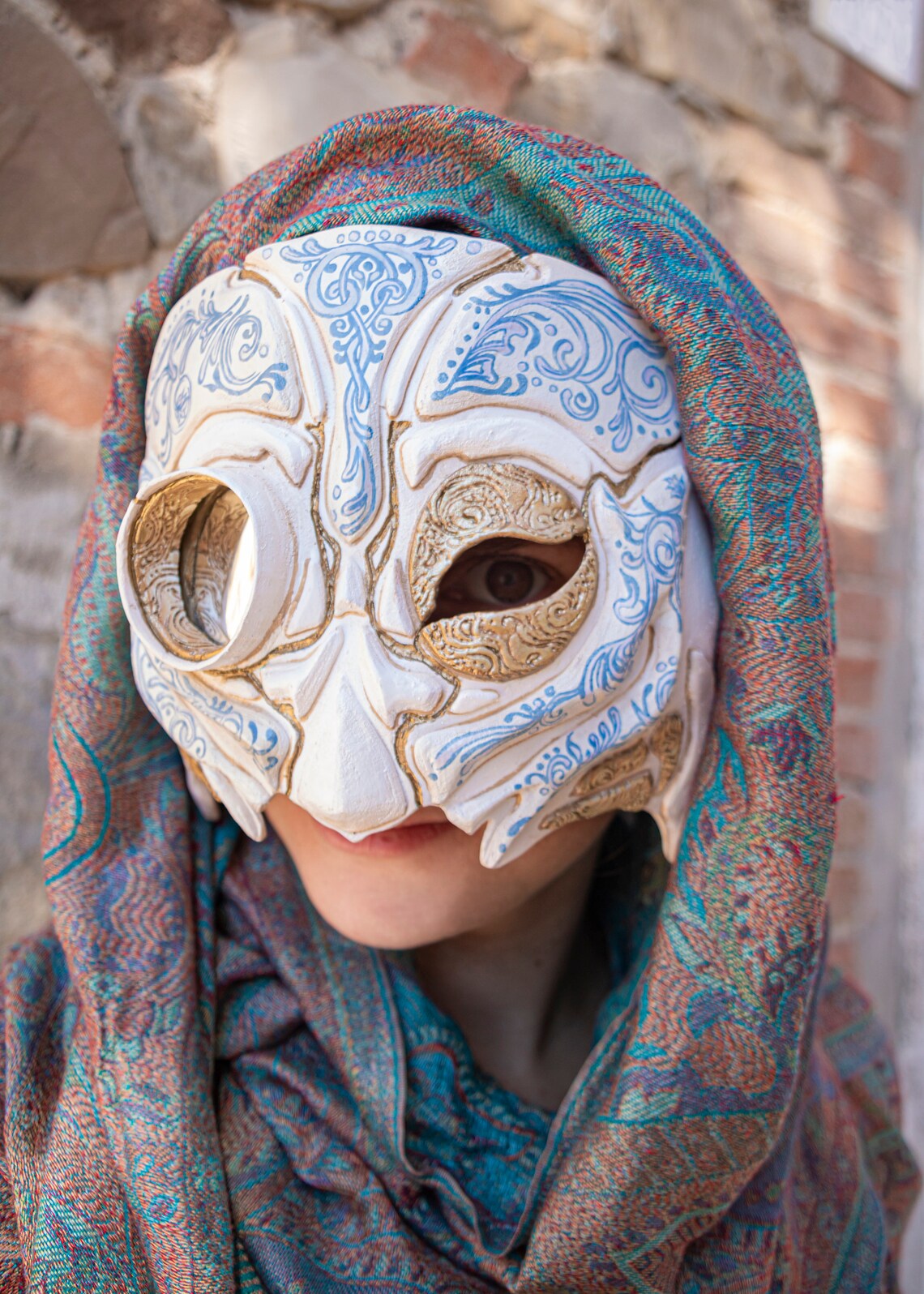 MADE TO ORDER Cyborg Robot Mask Monocle Azulejo Resin Cosplay Larp - Etsy