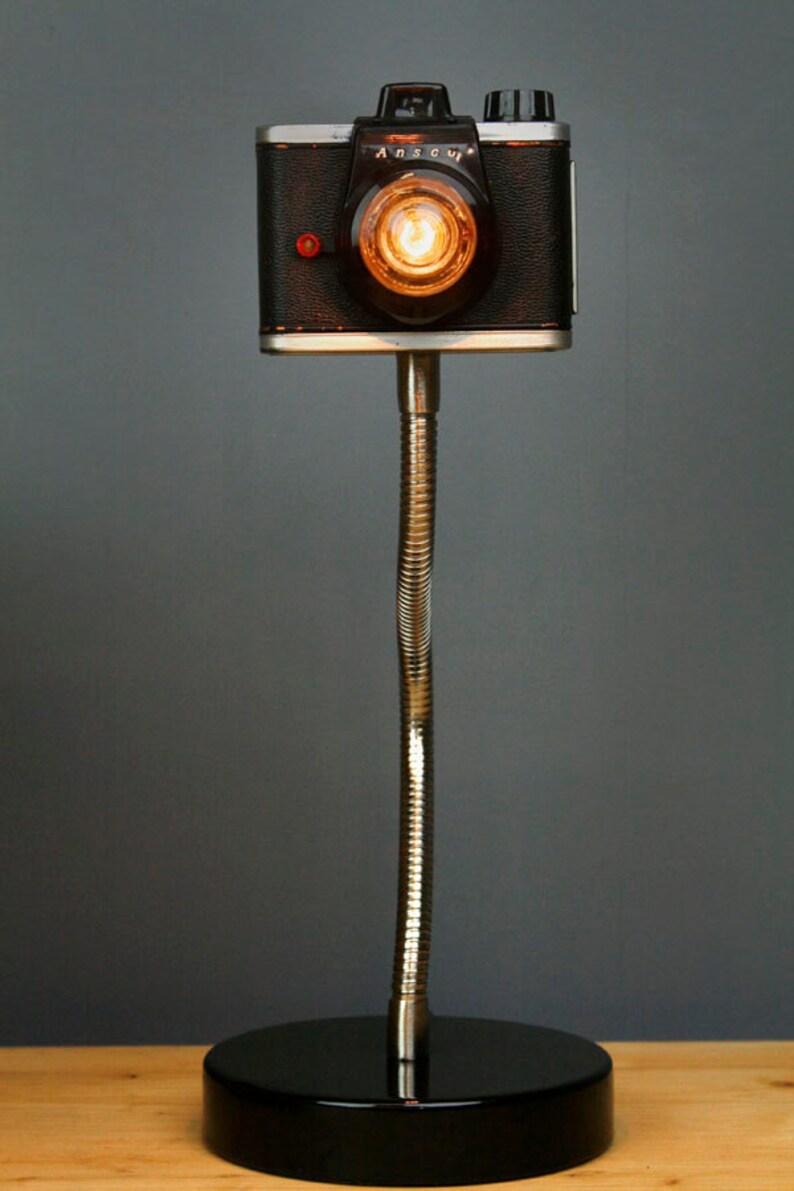 Upcycled Camera Lamp Ansco Ready Flash - Etsy