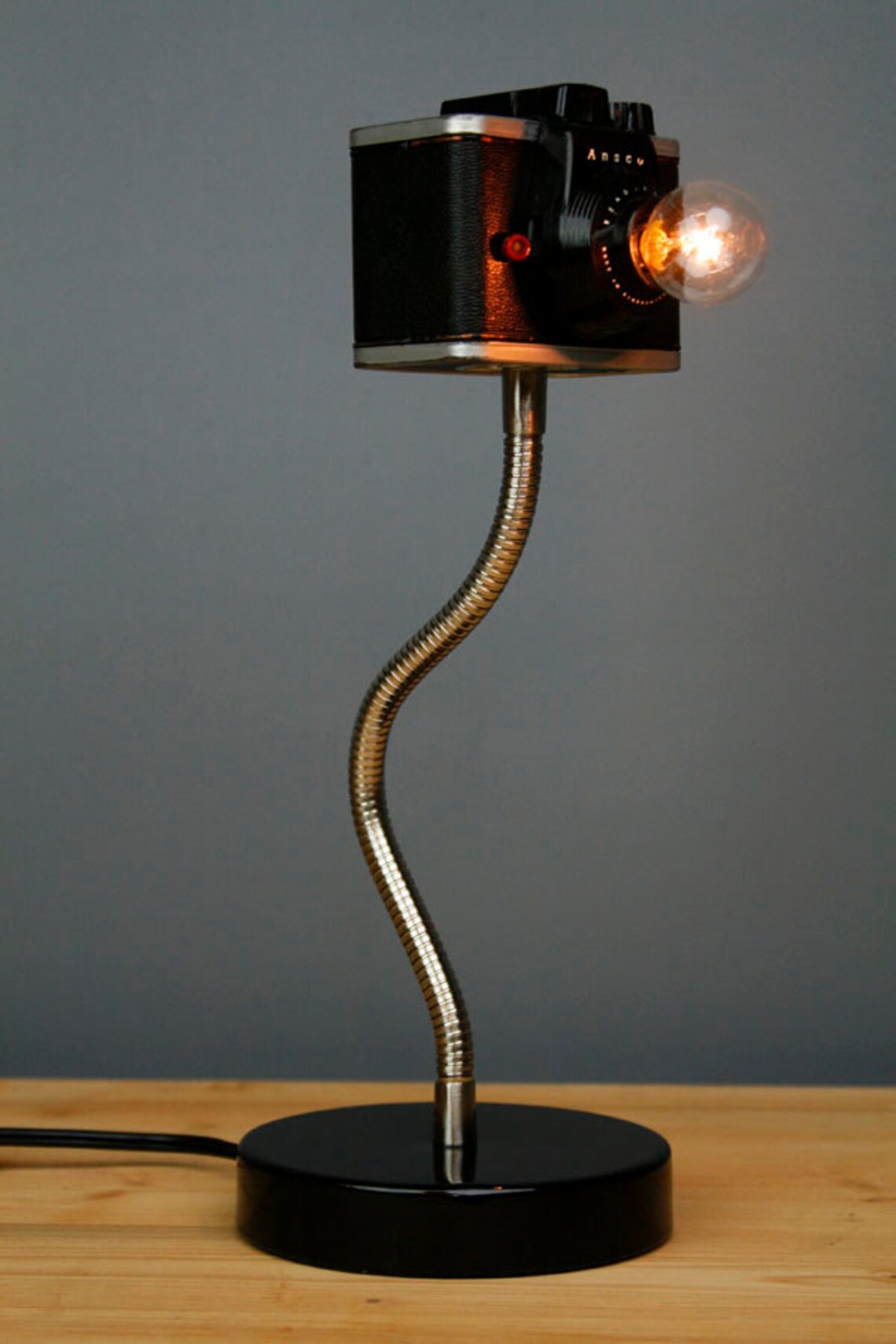 Upcycled Camera Lamp Ansco Ready Flash - Etsy