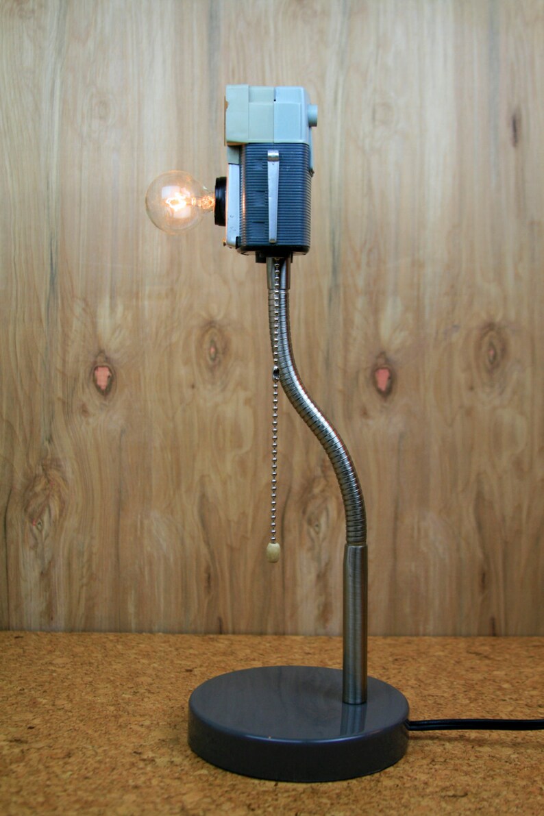 Funky Modern Upcycled Camera Lamp Kodak Starmite 2 Grey on Grey - Etsy