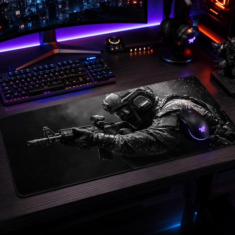 Tactical Soldier Desk Mat - Etsy