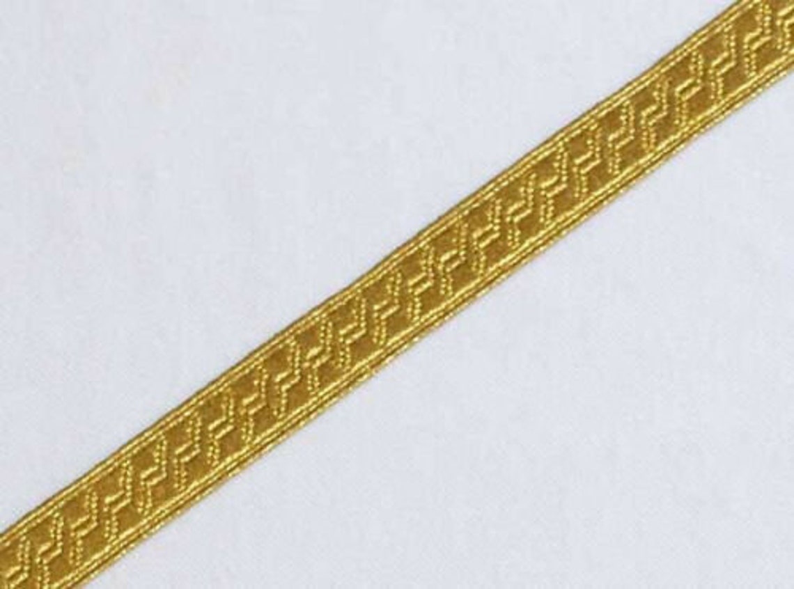 5 Yards Gold Vestment Trim Pilot Galon Army Navy Uniform 0.5 " Wide ...