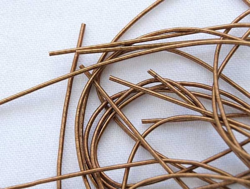 2.5 Yards Rough Purl Light Bronze Bullion for Metal Thread - Etsy
