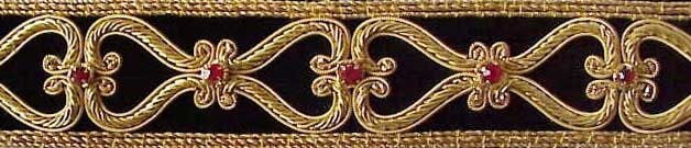 Hand-beaded Trim. Gold Bullion on Black Velvet - Etsy Australia