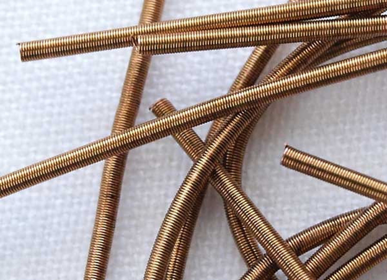 2.5 Yards Rough Purl Light Bronze Bullion for Metal Thread Embroidery ...
