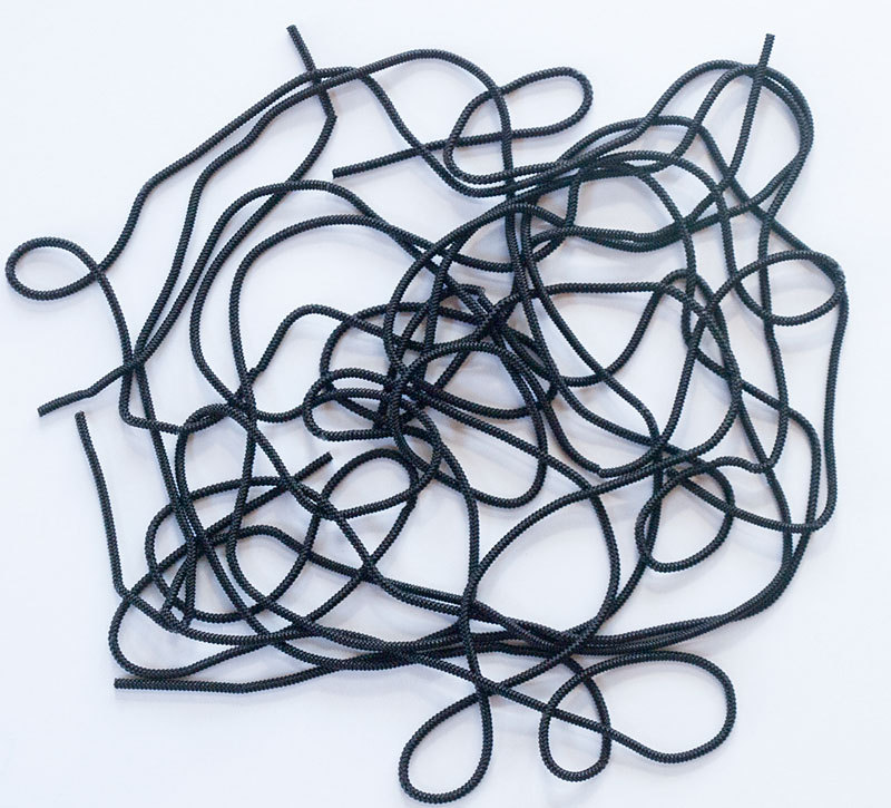 2.5 Yards Black Rough Purl Bullion for Sewing Metal Thread Embroidery 1 ...