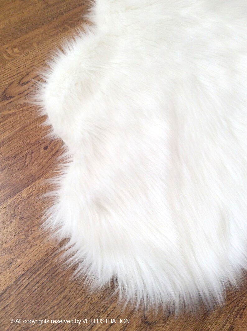 White Faux Cloud Shag Rug Decorative Nursery Rug Cozy Fur - Etsy