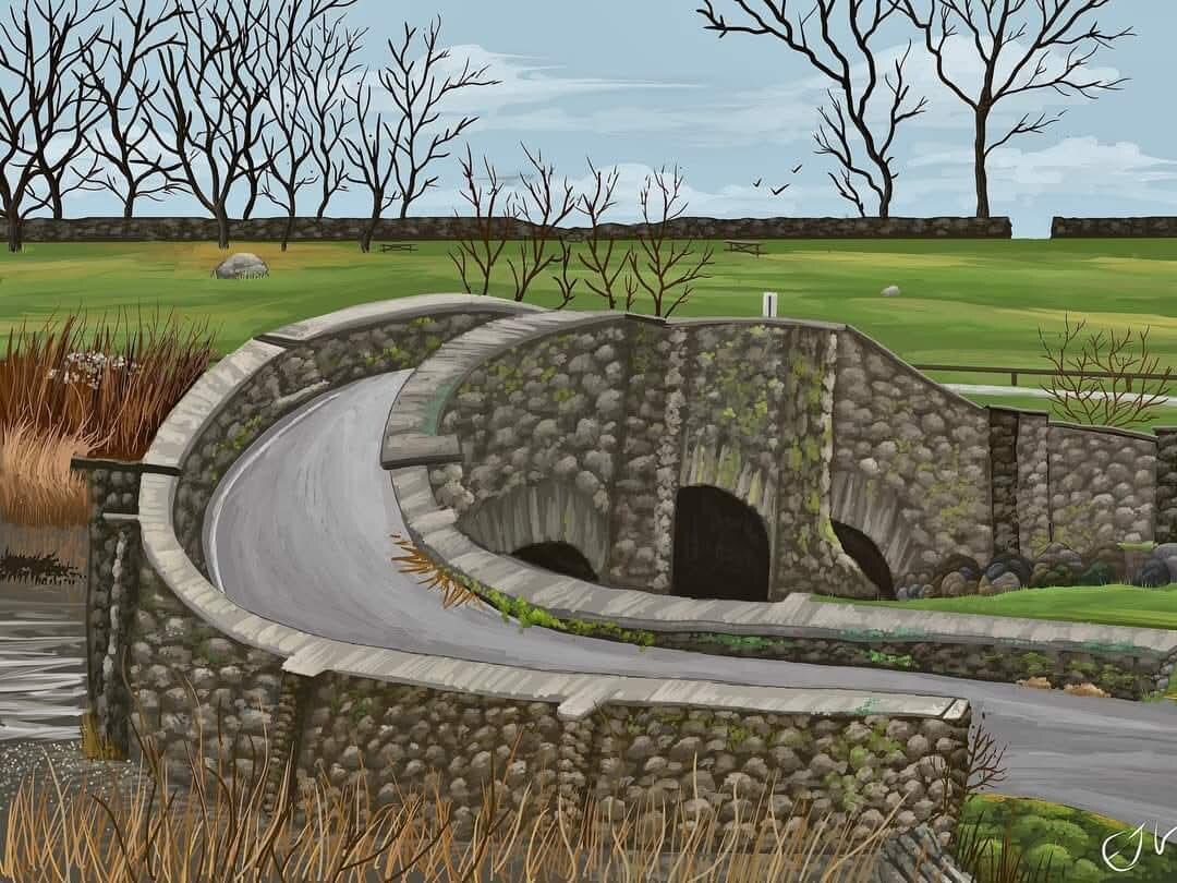 Colt State Park Stone Bridge Giclee Print - Etsy